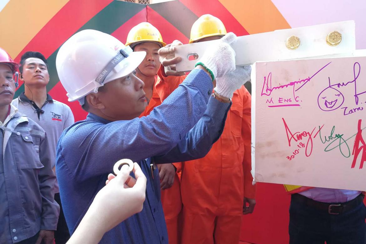 Mottama completes structure of Myanmar’s first high-rise steel building ...