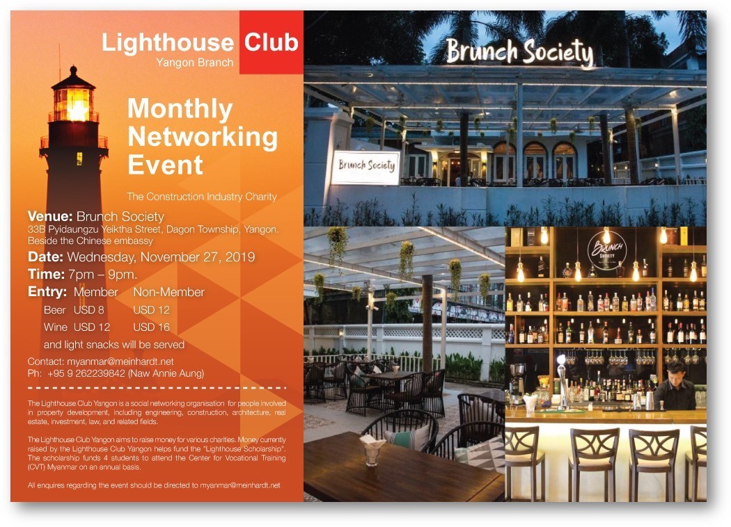 Myanmar Lighthouse Club – Yangon Branch – 27 November 2019 “Brunch ...
