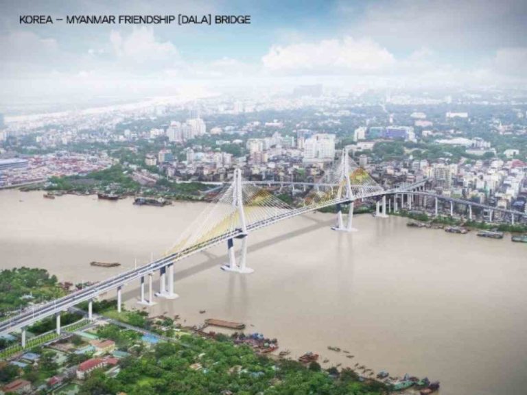 Construction of Myanmar’s Dala Bridge – the Myanmar – Korea Friendship ...