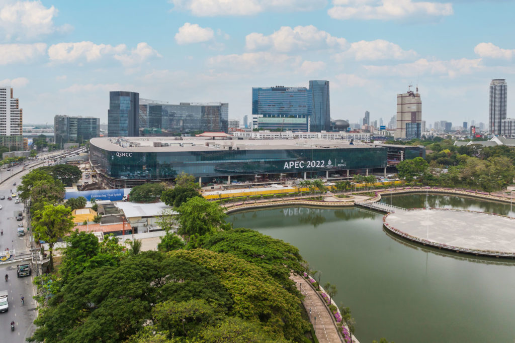 Thai Prime Minister Prayut checks progress of work at Apec Summit venue ...