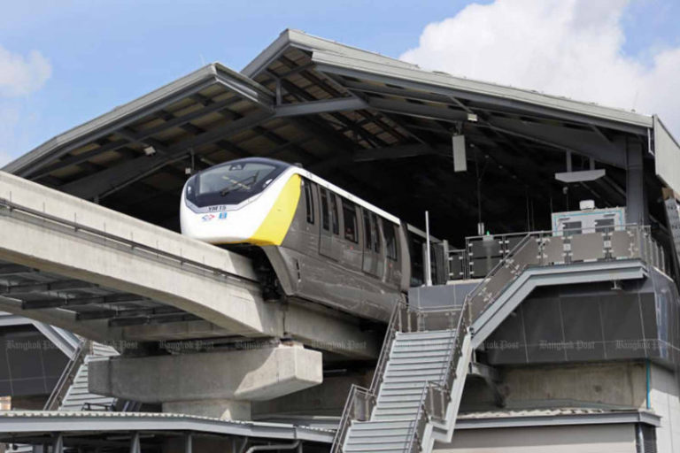 Commercial operation begins along Bangkok’s Yellow Line monorail ...