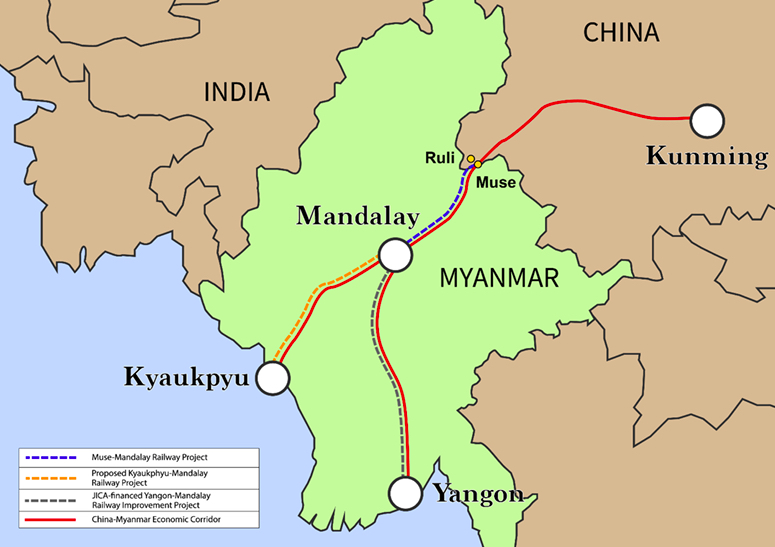 A Rail Line From China To Myanmar – Analysis – Thailand Construction ...