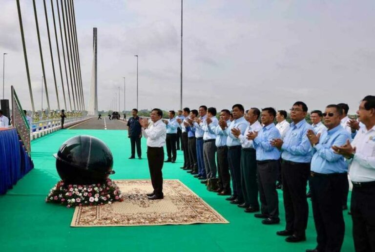 Bago River Crossing Bridge opens in Myanmar, connecting Thaketa and ...